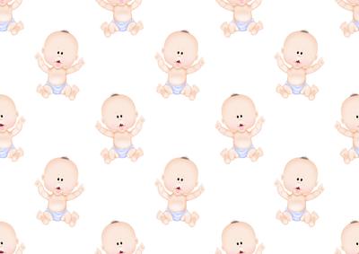 Baby Boy Sitting Backing Paper - CUP546159_1051 | Craftsuprint