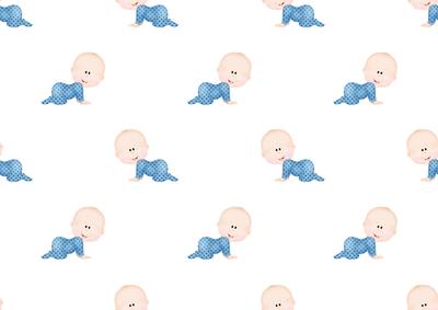 Crawling Baby Boy Backing Paper - CUP546229_1051 | Craftsuprint
