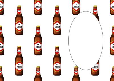 Beer Bottle Insert - CUP548769_1051 | Craftsuprint