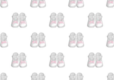 Baby Girl Shoes Backing Paper - CUP550967_1051 | Craftsuprint