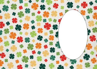Multi Coloured Shamrock Insert - CUP557640_1051 | Craftsuprint