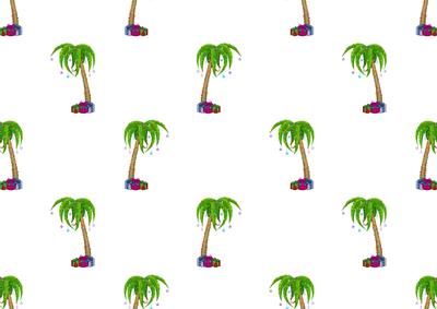 Christmas Palm Tree with Gifts Backing Paper - CUP563680_1051 ...