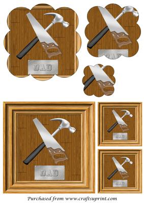 Fathers Day Scalloped Pyramid - CUP578369_1051 | Craftsuprint