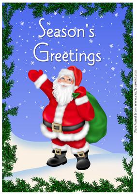 Santa Claus A4 - CUP579504_1051 | Craftsuprint