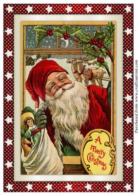 Santa Claus at Window A4 - CUP587571_1051 | Craftsuprint
