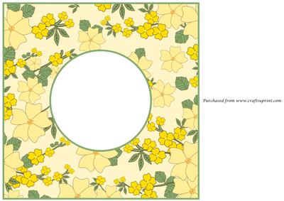 Retro Flowers Insert 8x8 - CUP606914_1051 | Craftsuprint