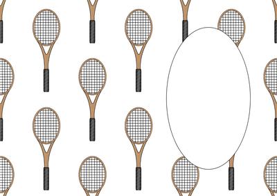 Tennis Racket Insert - CUP641774_1051 | Craftsuprint