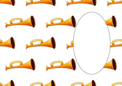 Christmas Trumpet Insert - CUP644039_1051 | Craftsuprint