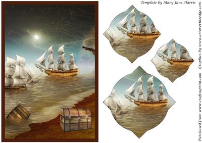 Pirate Ship Splendid Pyramid - CUP645822_1051 | Craftsuprint