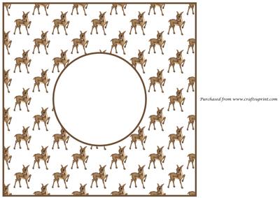Clarice Reindeer Insert 8x8 - CUP655507_1051 | Craftsuprint