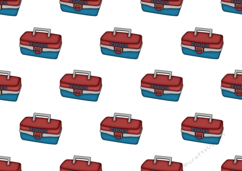 Tool Box Backing Paper - CUP714262_1051 | Craftsuprint
