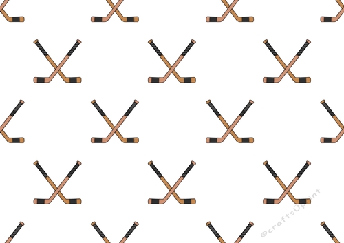Hockey Sticks Backing Paper - CUP714822_1051 | Craftsuprint