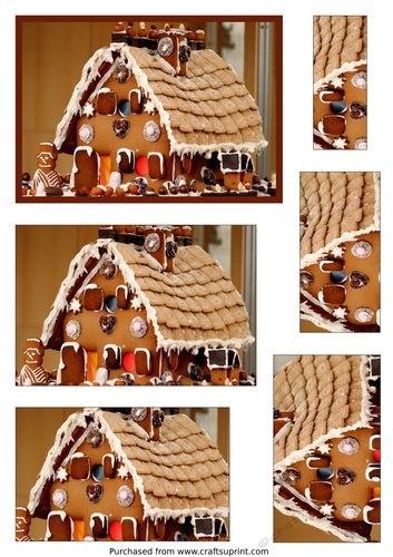 Christmas Gingerbread House Pyramid - CUP716897_1051 | Craftsuprint