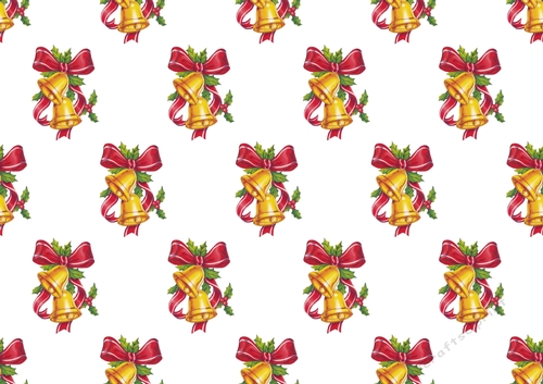 Christmas Vintage Bells Backing Paper 3 - CUP721844_1051 | Craftsuprint