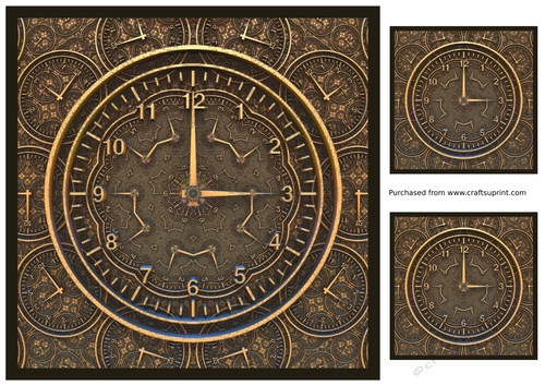 Ancient Clock Topper - CUP731749_1051 | Craftsuprint