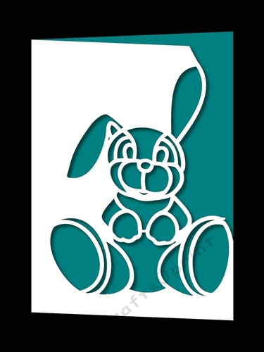 OVER THE EDGE EASTER BUNNY 5 - CUP782109_1051 | Craftsuprint
