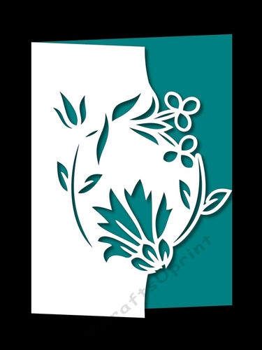 FLORAL OVER THE EDGE 45 - CUP798496_1051 | Craftsuprint