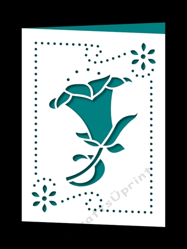 FLOWER FRAMED CARD 6 - CUP971711_1051 | Craftsuprint