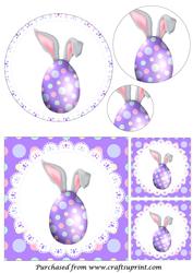 OVER THE EDGE EASTER BUNNY 5 - CUP782109_1051 | Craftsuprint