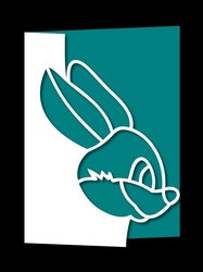 OVER THE EDGE EASTER BUNNY 5 - CUP782109_1051 | Craftsuprint