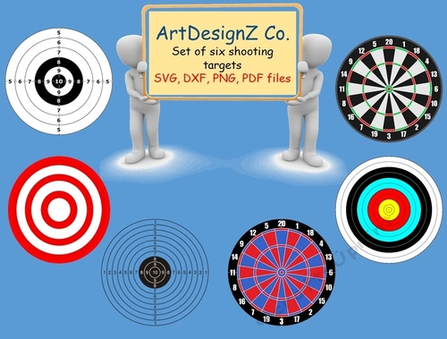 Versatile Set of Six Shooting Targets: Ideal for Optics and Open Sights ...