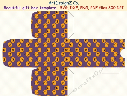 Beautiful gift box template. Vector and raster files. Svg, clipart ...