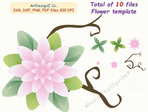 A total of 10 files. Flower Template. Parts, felt, cut, felting, model ...