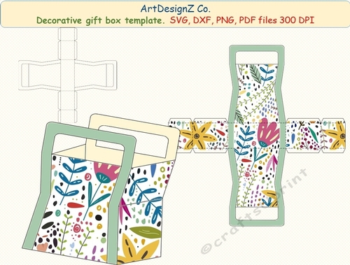 3D Gift or Sweet Box Template. Plaid. Santa. Gnome. Elf - CUP1144665 ...