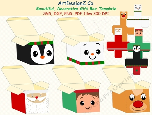 Total of 34 files. Beautiful decorative gift box templates. Vector and ...