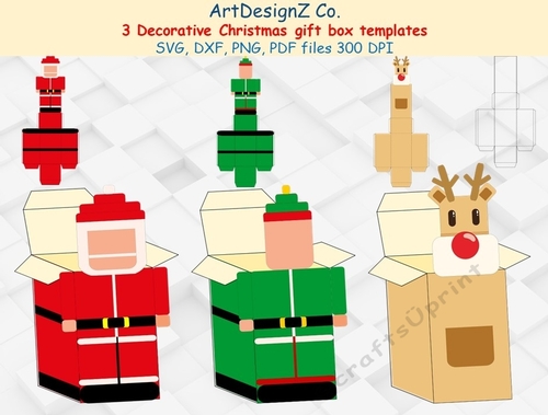 Total of 22 files. Beautiful Christmas gift box templates - CUP1178604 ...