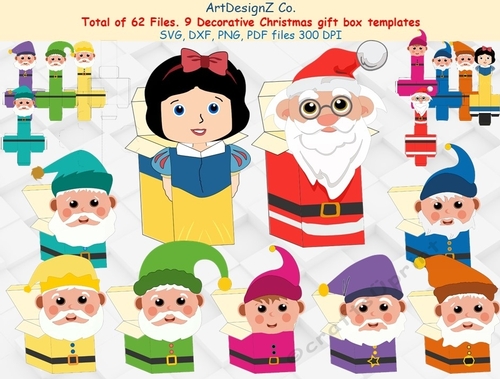 Total of 62 files. Beautiful Christmas gift box templates - CUP1181519 ...