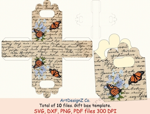Digital Delight: Unveiling a Singular Gift Box Template - CUP1214922 ...