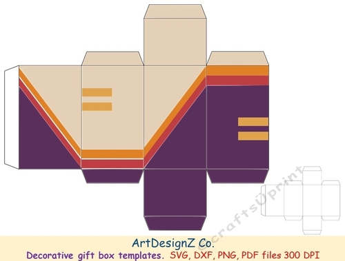 Retro style gift box template, Nostalgic Treasures - CUP1218339_92733 ...