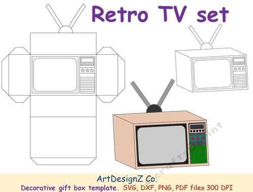 Immerse Yourself in Vintage Television Charm with High-Quality Vector ...