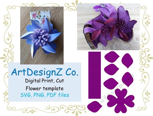 Svg, flower, templates, 3d, petal, cut - CUP909327_92733 | Craftsuprint