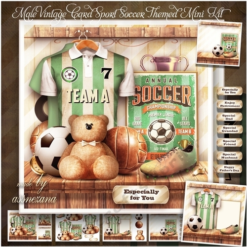 Male Vintage Card Sport Soccer Themed Mini Kit - CUP1064086_1641 ...