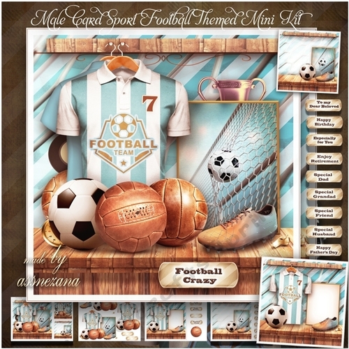 Male Card Sport Football Themed Mini Kit - CUP1065305_1641 | Craftsuprint