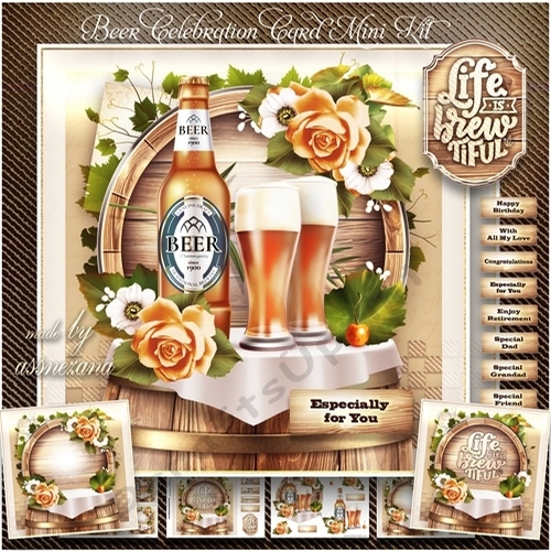 Beer Celebration Card Mini Kit - CUP1066864_1641 | Craftsuprint