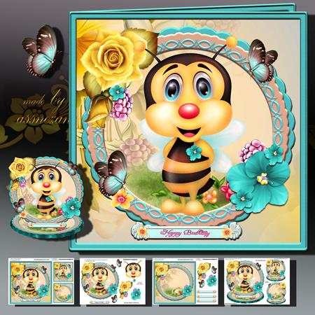 Cute Bee Mini Kit - CUP607516_1641 | Craftsuprint