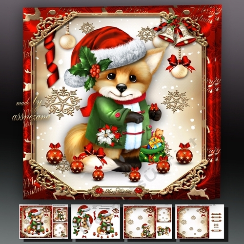 Festive Cute Christmas Fox With Decoration Mini Kit - CUP746018_1641 ...