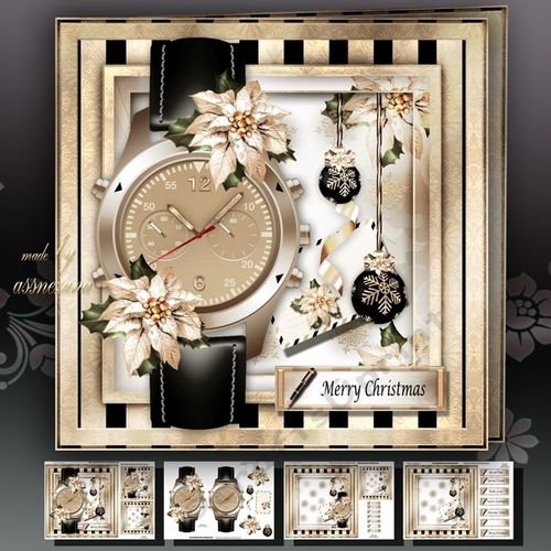 Christmas Male Watch Card Mini Kit - CUP750941_1641 | Craftsuprint