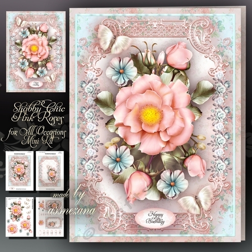Shabby Chic Pink Roses for All Occasions Mini Kit - CUP808319_1641 ...