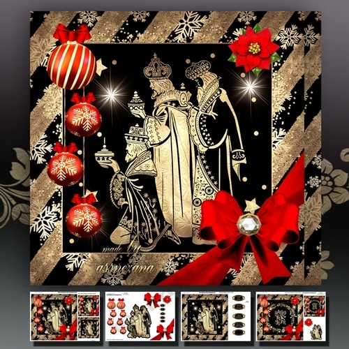 We Three Kings Card Mini Kit - CUP836930_1641 | Craftsuprint