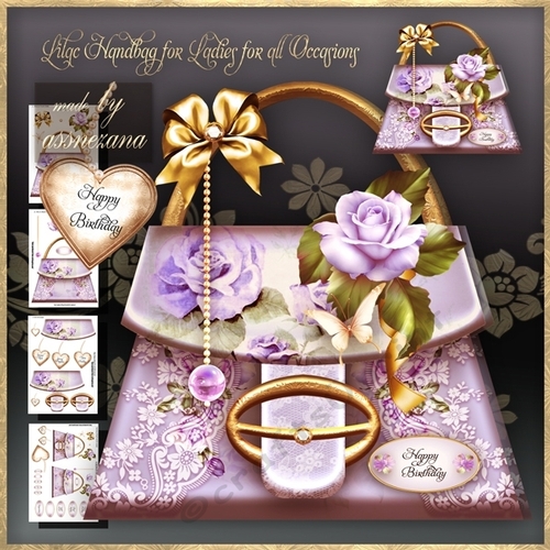 Lilac Handbag for Ladies for all Occasions - CUP848224_1641 | Craftsuprint
