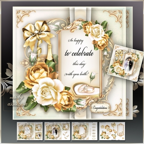 Wedding Anniversary Verse Card Mini Kit - CUP863185_1641 | Craftsuprint