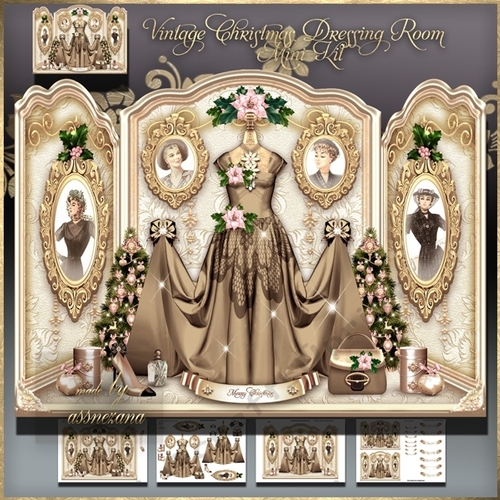 Vintage Christmas Dressing Room Mini Kit - CUP911206_1641 | Craftsuprint