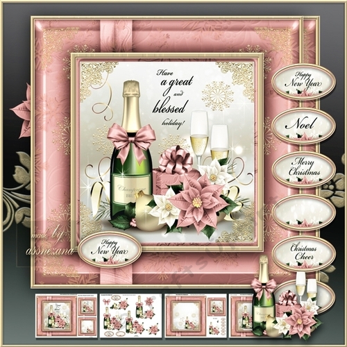 Merry Christmas and Happy New Year Mini Pink Kit - CUP932468_1641 ...