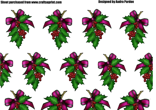Holly Backing Paper - CUP737690_68461 | Craftsuprint