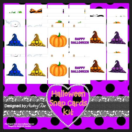 Halloween Snap Cards Kit - CUP264990_913 | Craftsuprint