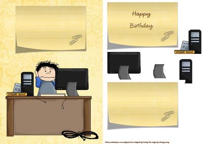 Happy Birthday Computer Buff! - CUP303740_913 | Craftsuprint